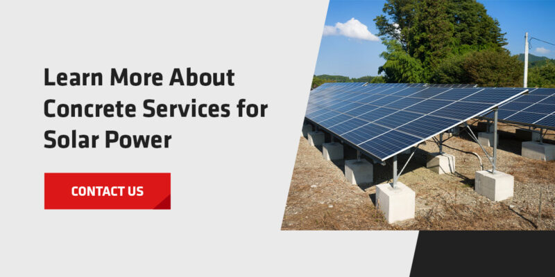 Concrete Construction And Solar Ballasts for Solar Energy