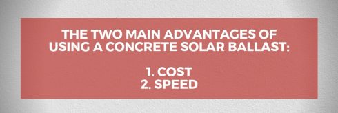 Concrete Construction And Solar Ballasts for Solar Energy