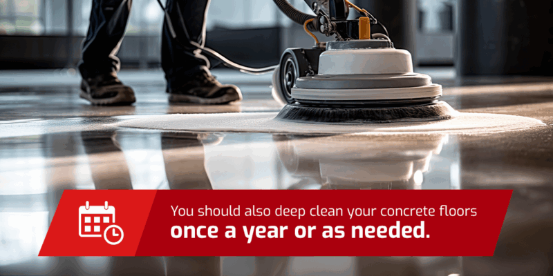 How to Clean Concrete Floors | R.J. Potteiger Inc.
